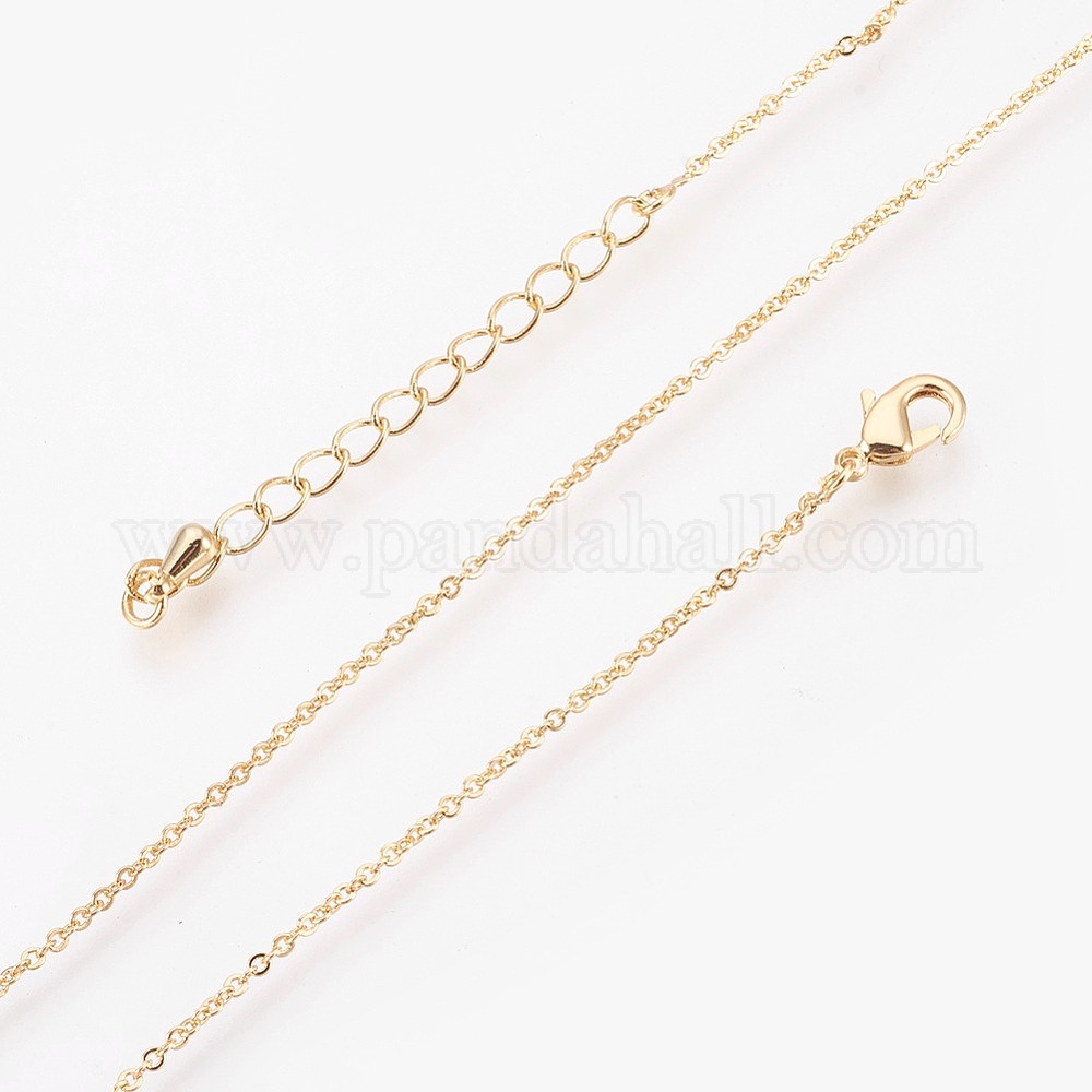 Wholesale Brass Cable Chain Necklaces Making - Pandahall.com