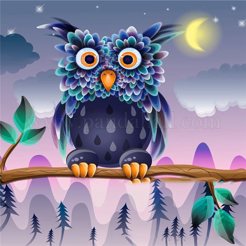 Wholesale Cartoon Owl Pattern 5D Diamond Painting Kits for Kids and ...