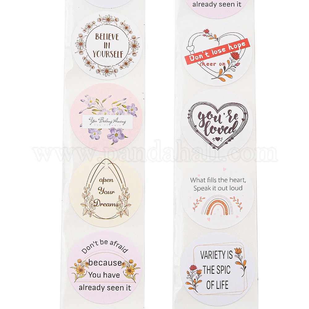 Wholesale Positive Inspirational Word Paper Stickers - Pandahall.com