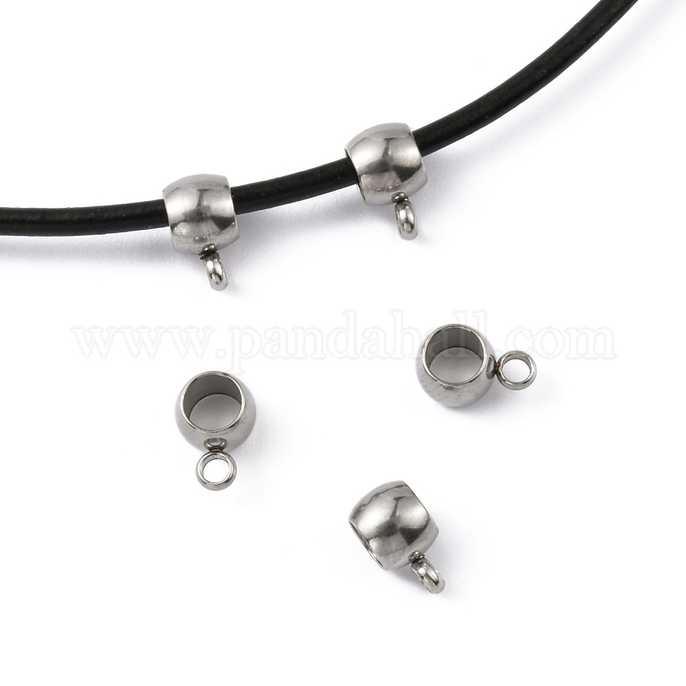 Wholesale Tarnish Resistant 304 Stainless Steel Tube Bails - Pandahall.com