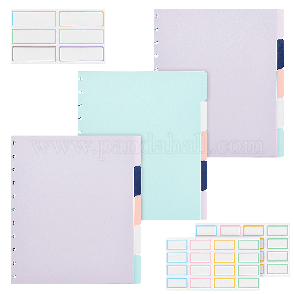 Wholesale OLYCRAFT 15 Sheets 5-Color Tab Dividers Discbound Blank Index ...