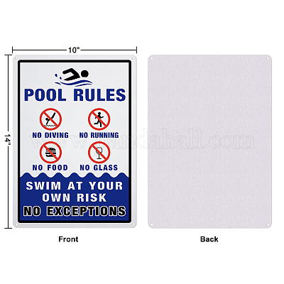 Wholesale UV Protected & Waterproof Aluminum Warning Signs - Pandahall.com