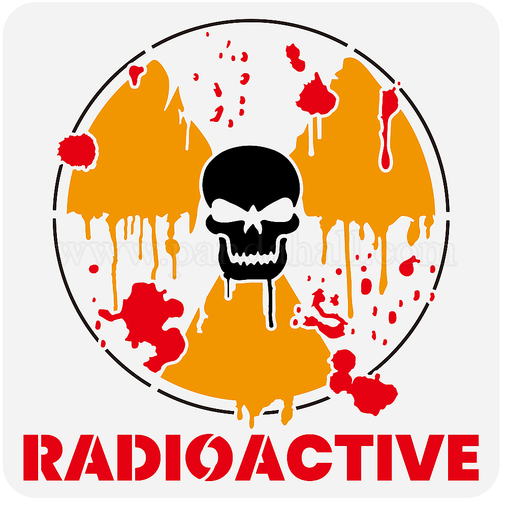 Wholesale FINGERINSPIRE Radioactive Stencil for Painting 11.8x11.8inch ...