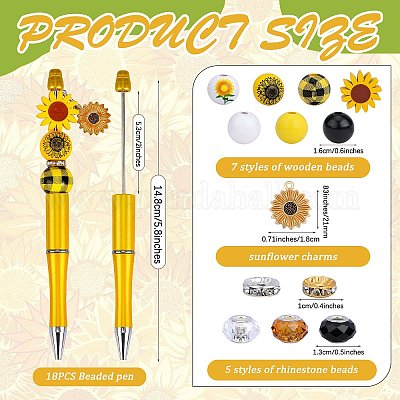 Wholesale DIY Yellow Series Beadable Pen Making Kit - Pandahall.com
