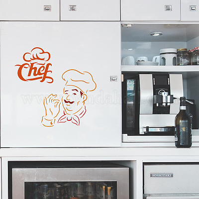 Wholesale FINGERINSPIRE Chef Stencil 11.8x11.8 inch Chef Baker Cook ...
