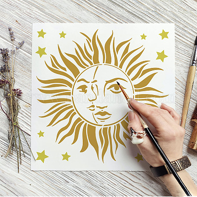 Wholesale FINGERINSPIRE Sun Stencil for Painting 30x30cm Reusable Sun ...