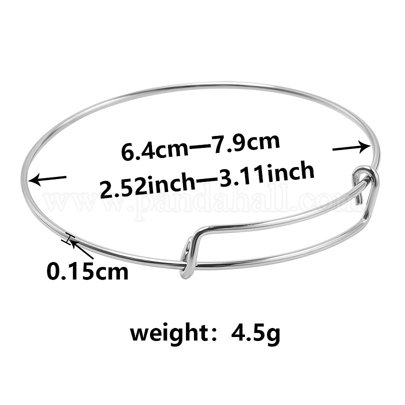 Wholesale Adjustable Expandable 304 Stainless Steel Bangles for Women ...
