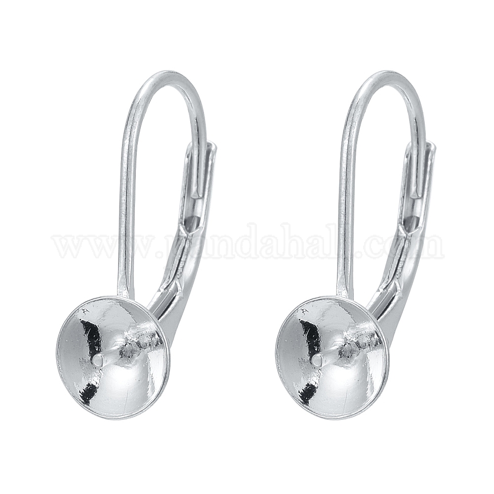 Wholesale 925 Sterling Silver Leverback Earring Findings - Pandahall.com