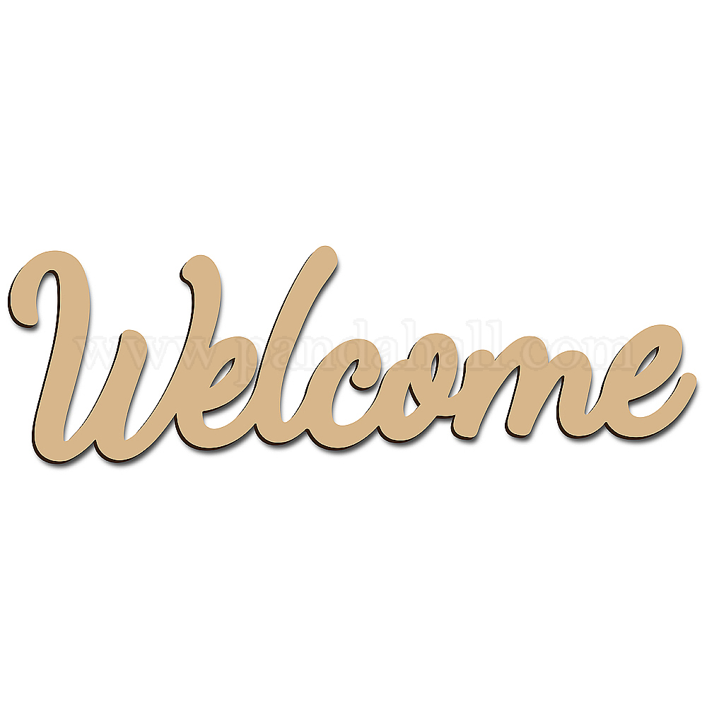 Wholesale CREATCABIN Welcome Sign Welcome Wood Cutout Wooden Wall Decor ...