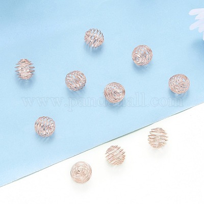 Wholesale Iron Wrap-around Spiral Bead Cages - Pandahall.com