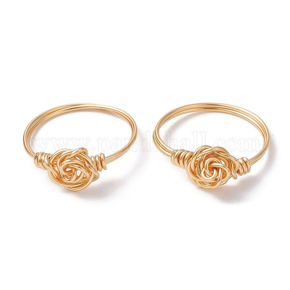 Wholesale Brass Wire Wrap Finger Ring - Pandahall.com