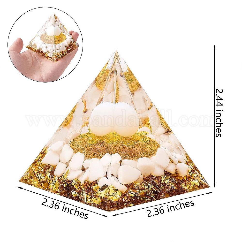 Wholesale Orgone Pyramid Protection Crystal Gemstone Pyramid Reiki ...