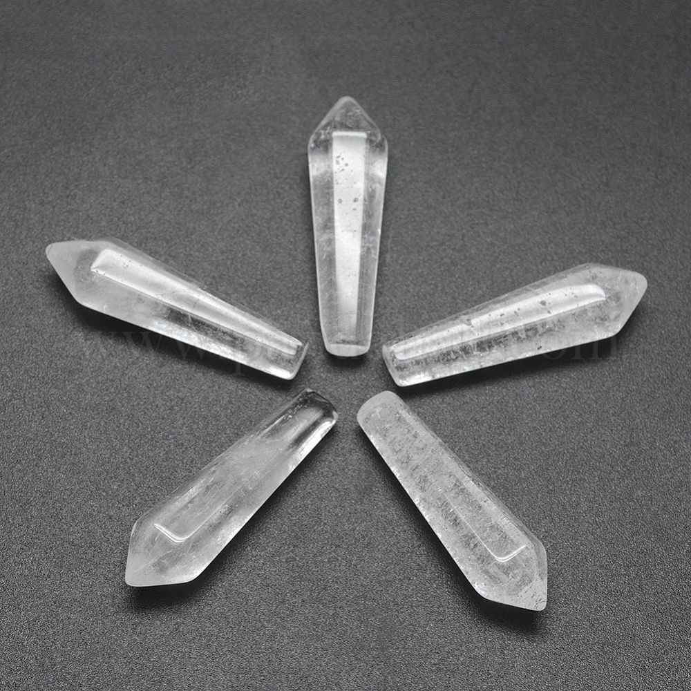 Wholesale Natural Quartz Crystal Pointed Beads - Pandahall.com