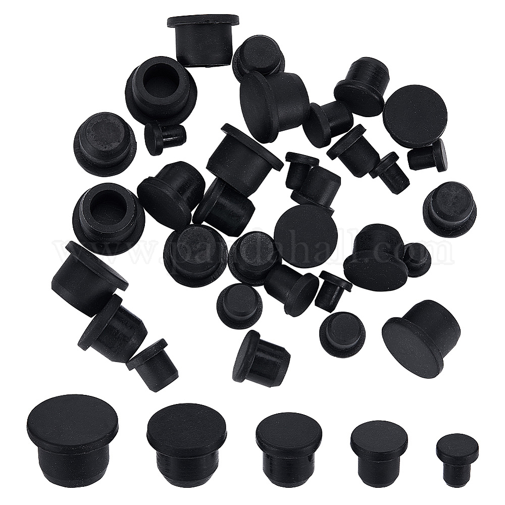 Wholesale Gorgecraft 40Pcs 5 Style Silicone Hole Plugs - Pandahall.com