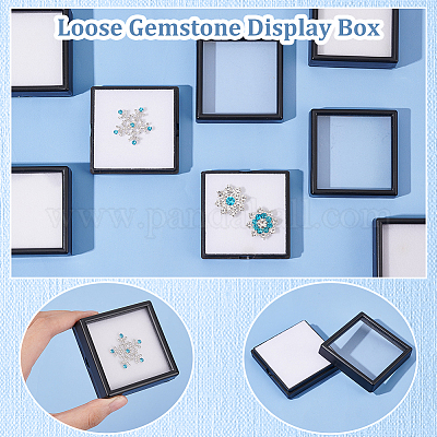Wholesale BENECREAT 6 Pack Gemstone Display Box Diamond Display Case ...