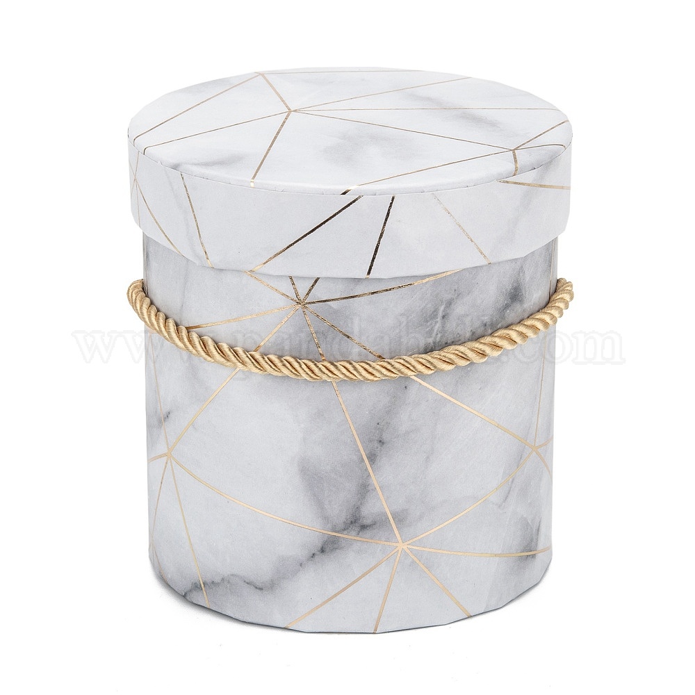 Wholesale Marble Texture Pattern Paper Flower Boxes - Pandahall.com