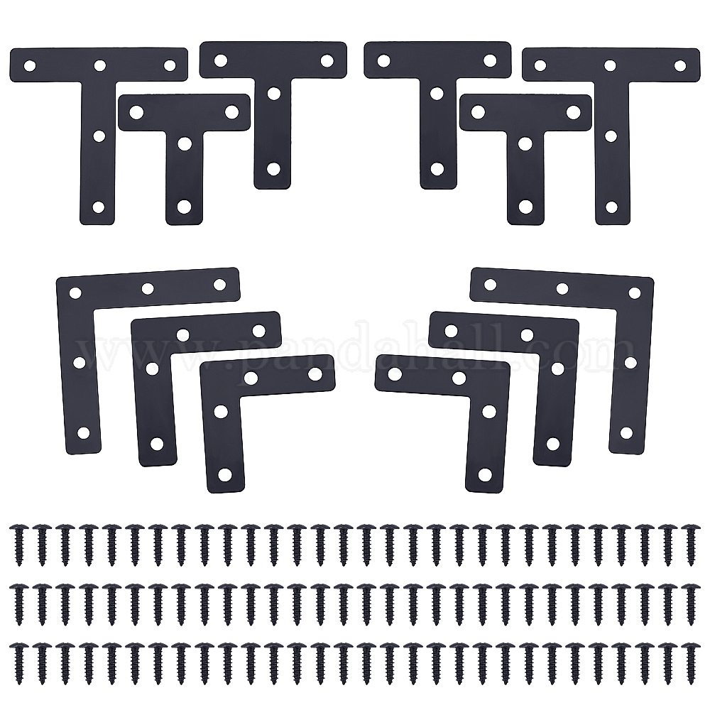 Wholesale CHGCRAFT Iron L-shaped & T-shaped Bracket - Pandahall.com