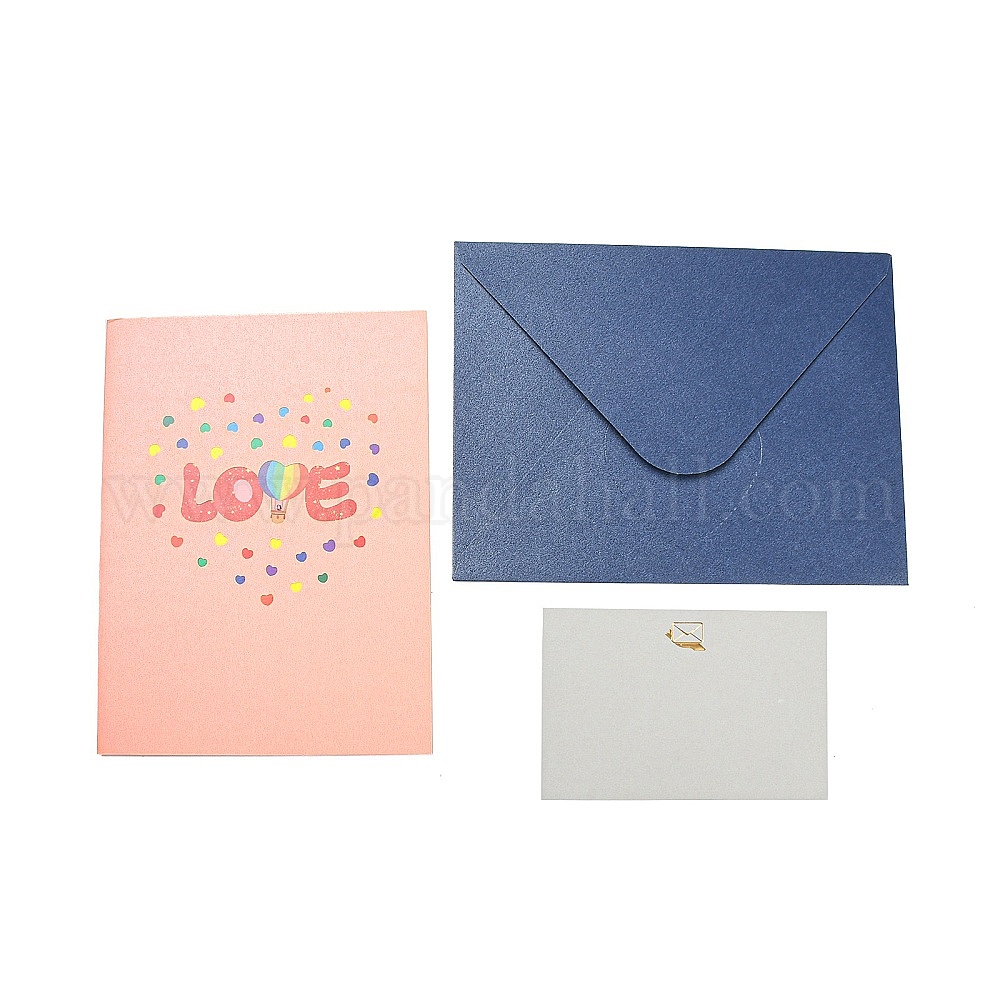 Carte de voeux en papier pop up rectangle 3d en gros pour création de ...