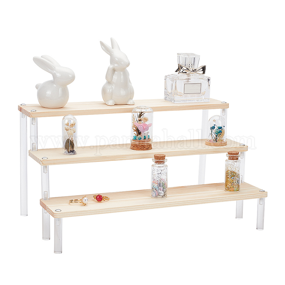 Wholesale 3-Tier Acrylic Action Figure Display Risers - Pandahall.com