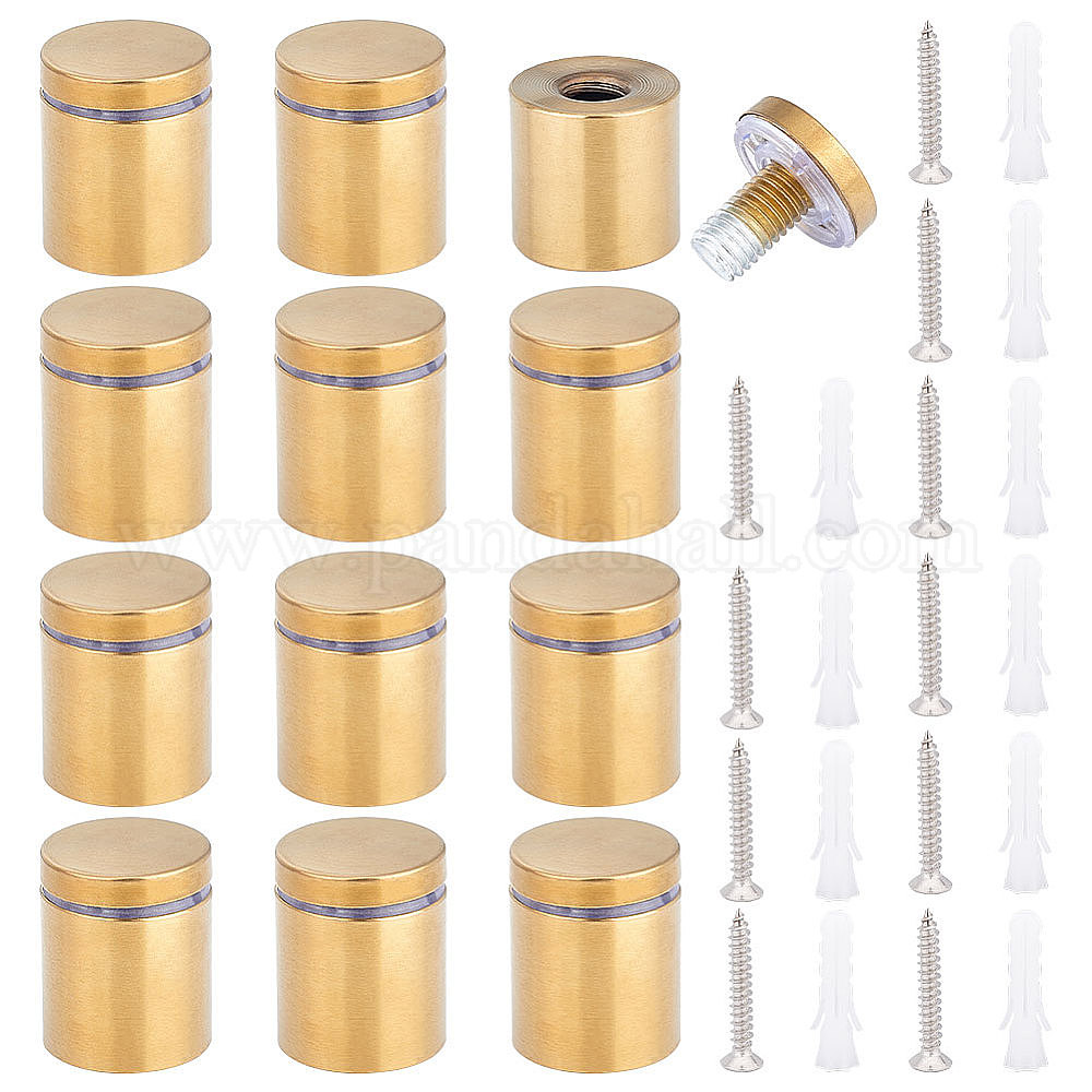 Wholesale UNICRAFTALE 12 Sets Glass Standoff Screws 304 Stainless Steel ...