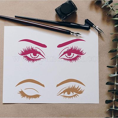 Wholesale FINGERINSPIRE Eye Stencils for Painting 29.7x21cm Large ...