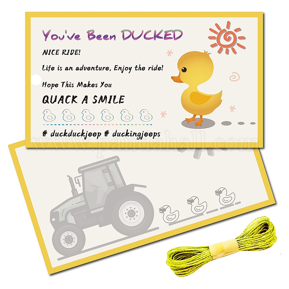 Wholesale CREATCABIN 50Pcs You've Been Ducked Cards Duck Tags Card Duck ...