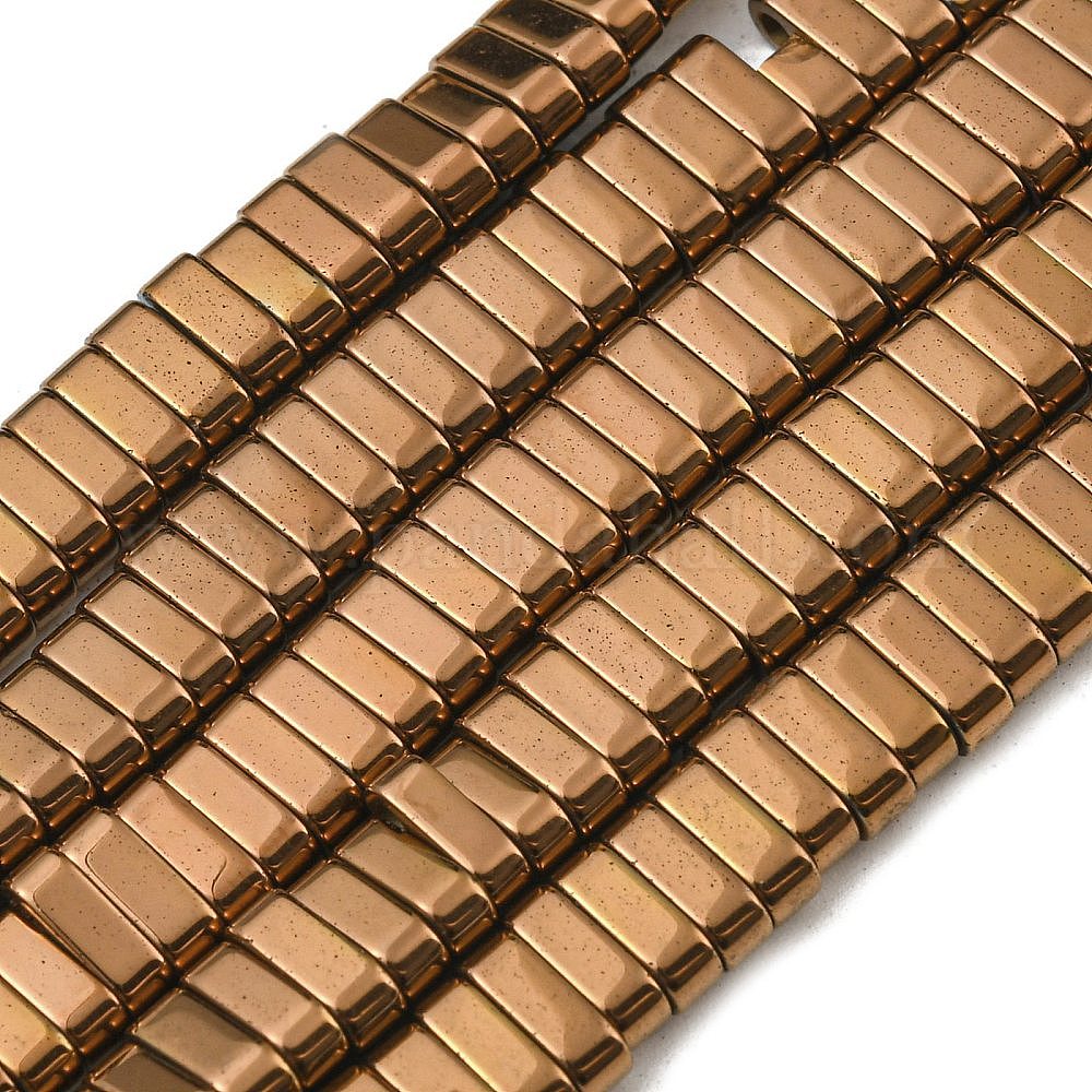 Wholesale Electroplated Non-magnetic Synthetic Hematite Beads Strands - Pandahall.com