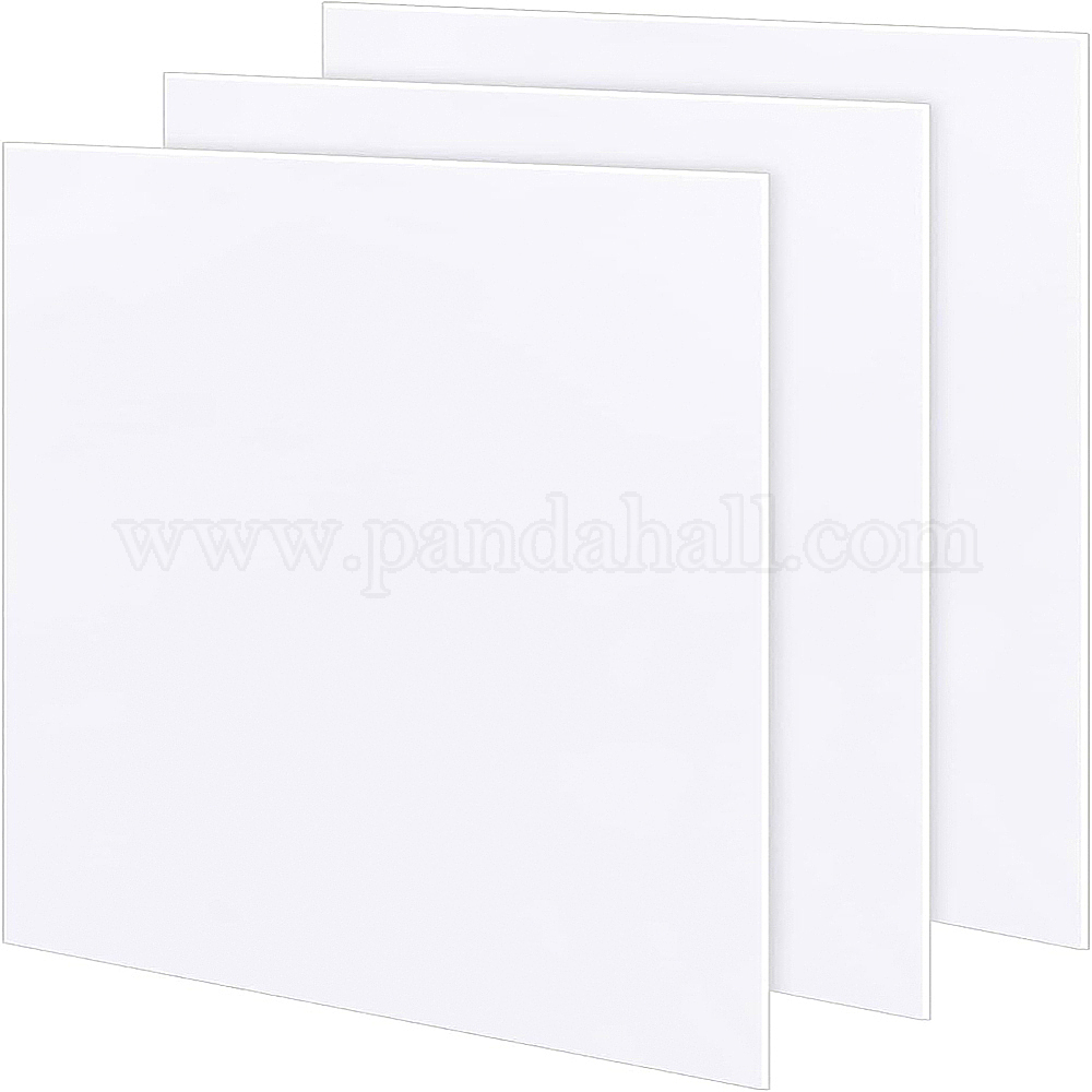Wholesale BENECREAT 3 Sheets 3mm White Foam Sheets Lightweight Rigid ...
