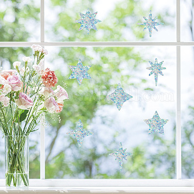 Wholesale GORGECRAFT 16Pcs 8 Styles Star Window Clings Stickers ...