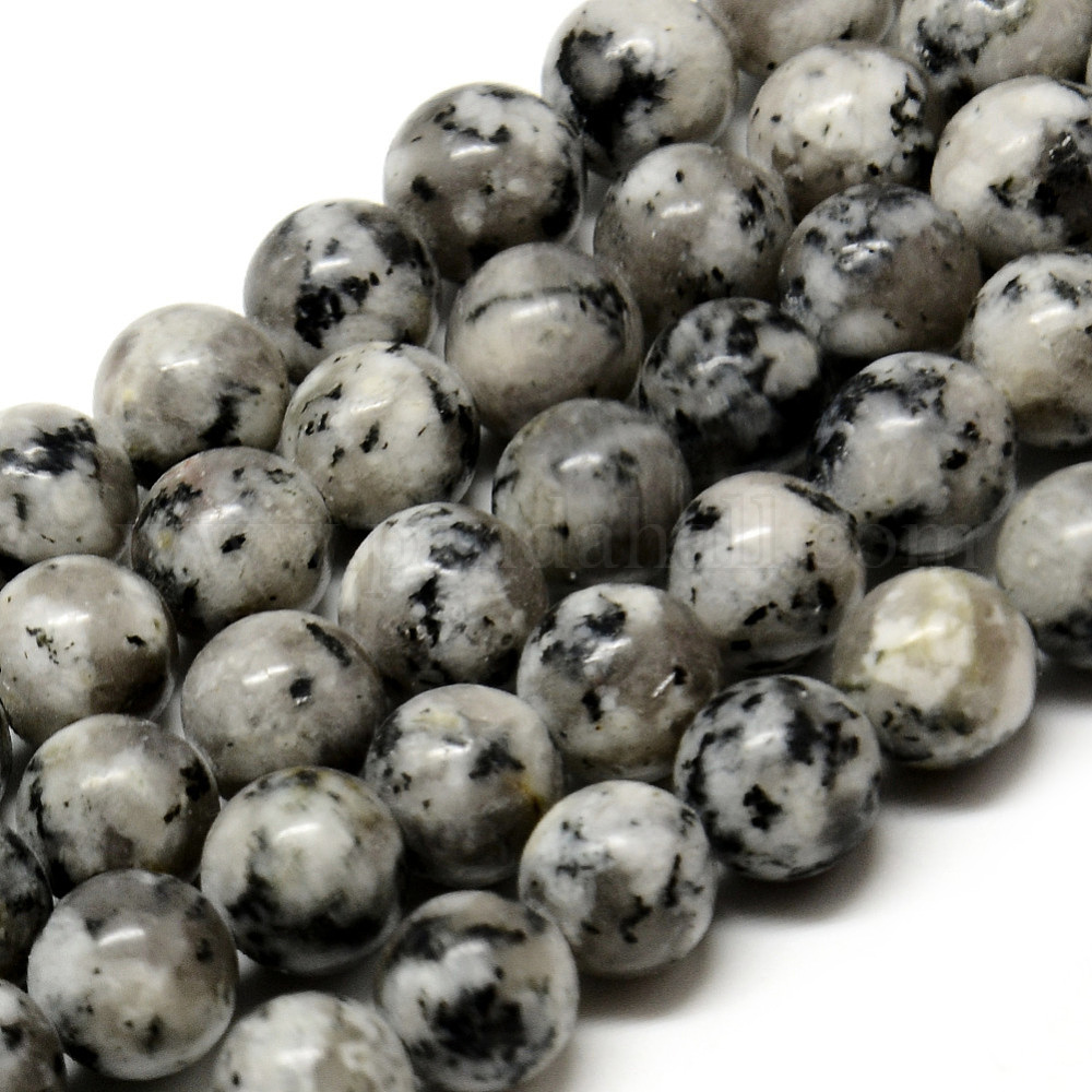 Wholesale Natural Sesame Jasper/Kiwi Jasper Beads Strands - Pandahall.com