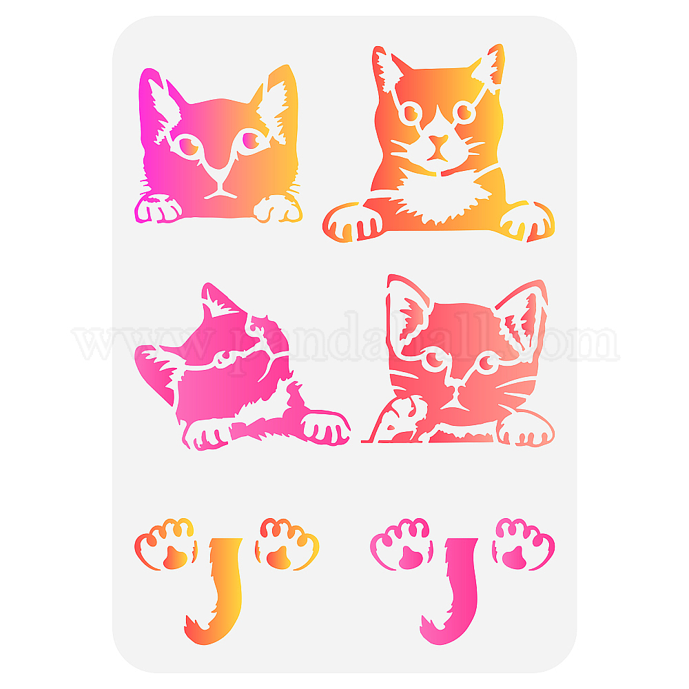 Wholesale FINGERINSPIRE Cat Stencil 8.3x11.7inch Reusable Drawing ...