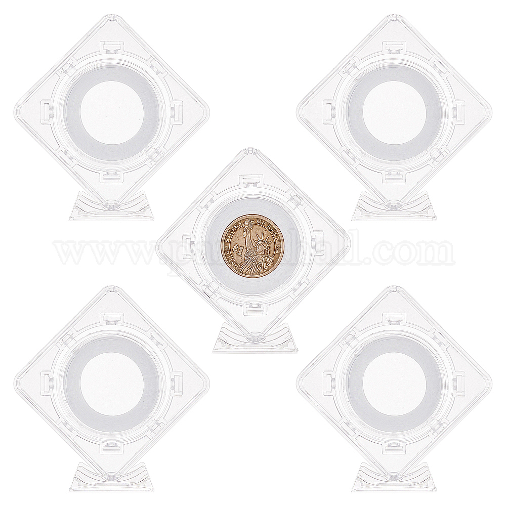 Wholesale FINGERINSPIRE 5 Sets Acrylic Coin Display Stand for 8 Size ...