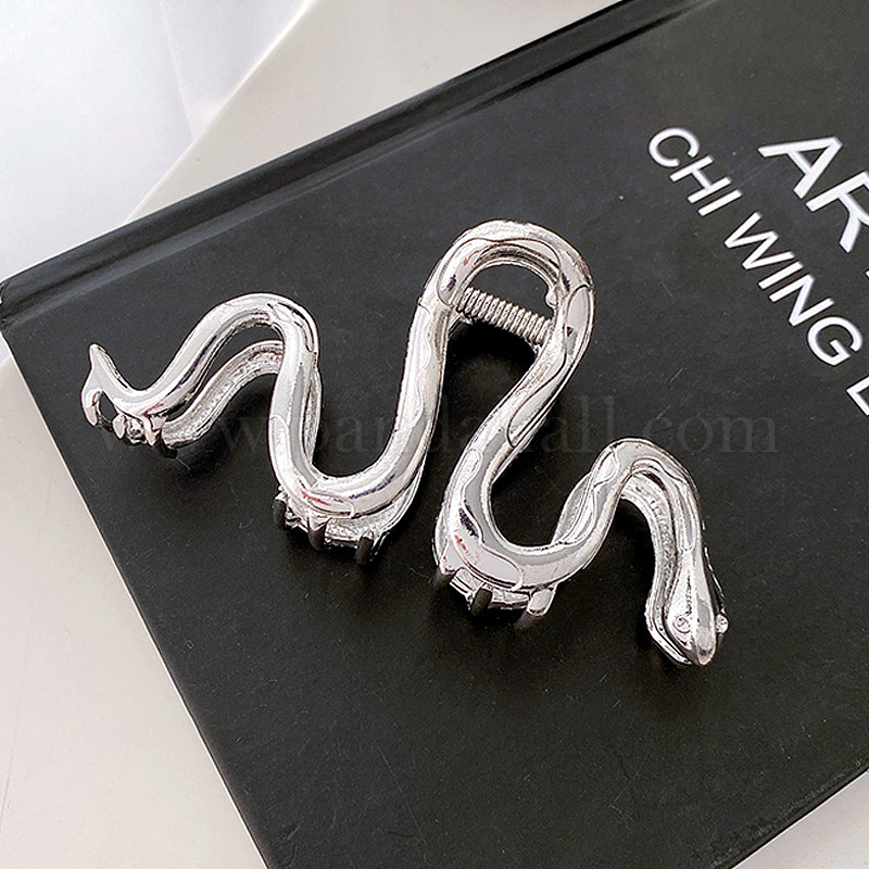 Wholesale Snake Shape Alloy Large Claw Hair Clips - Pandahall.com