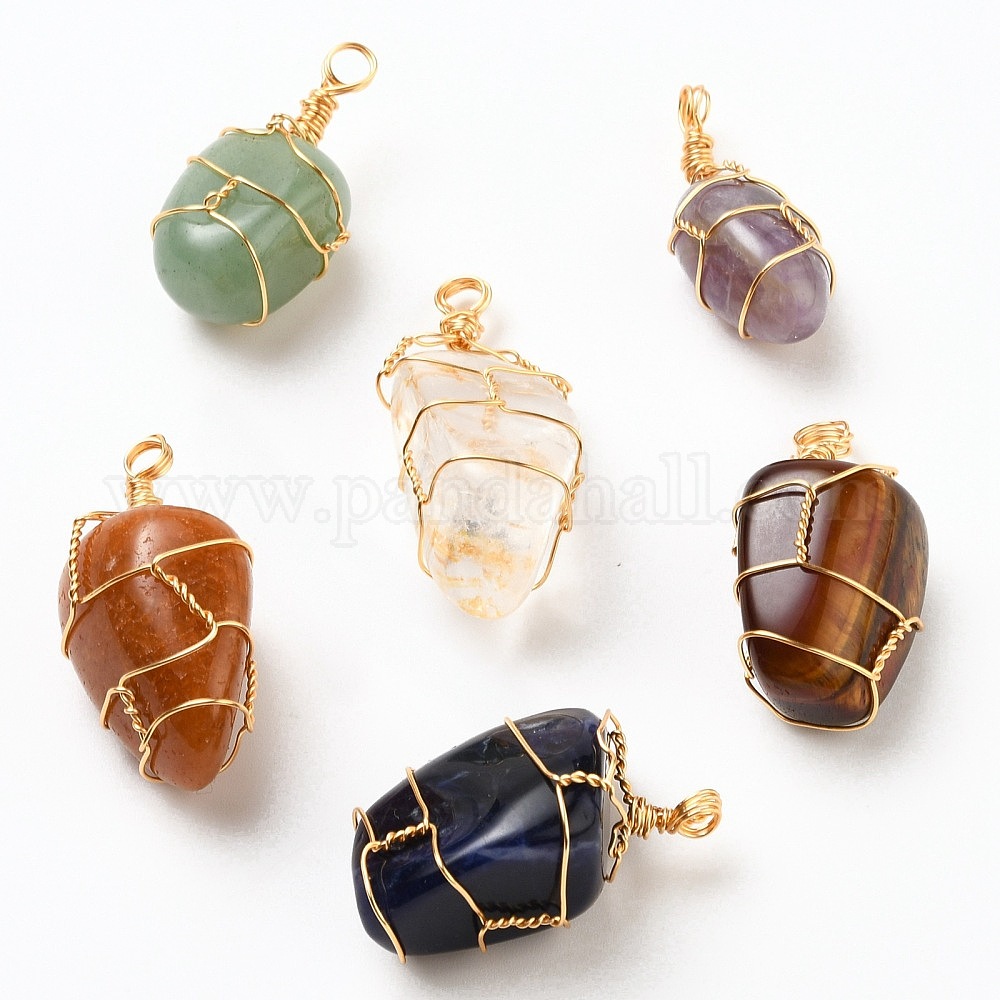 Wholesale Natural Gemstone Pendants - Pandahall.com