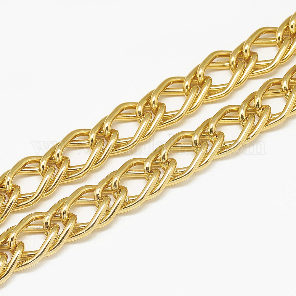 Wholesale 3.28 Feet Unwelded Aluminum Double Link Chains - Pandahall.com