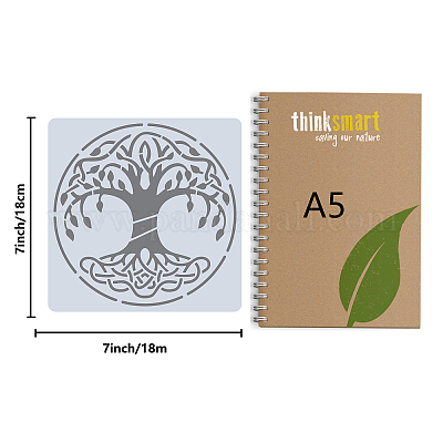 Wholesale GORGECRAFT 12 Styles Tree of Life Stencil Branch Painting ...