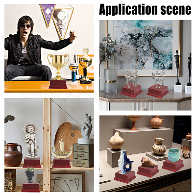 Wholesale AHANDMAKER Square Wooden Pedestal Stand Display Base ...