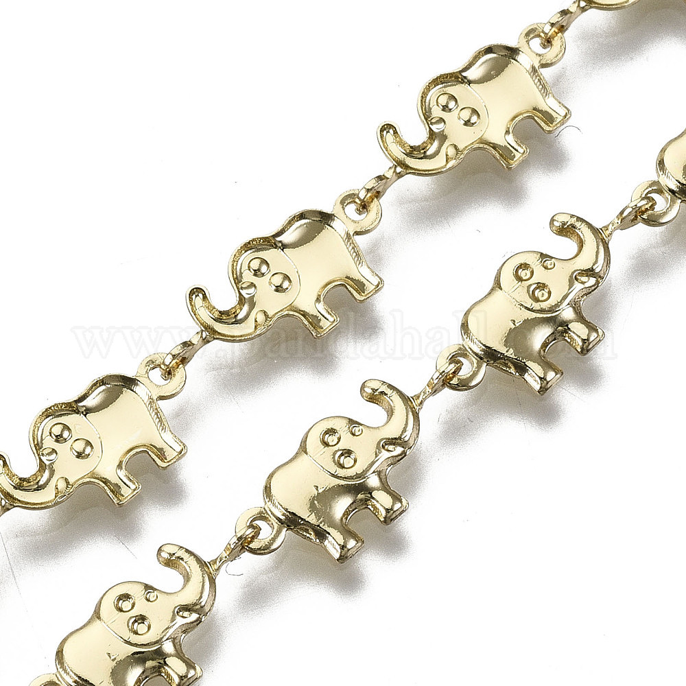 Wholesale Brass Elephant Link Chains - Pandahall.com