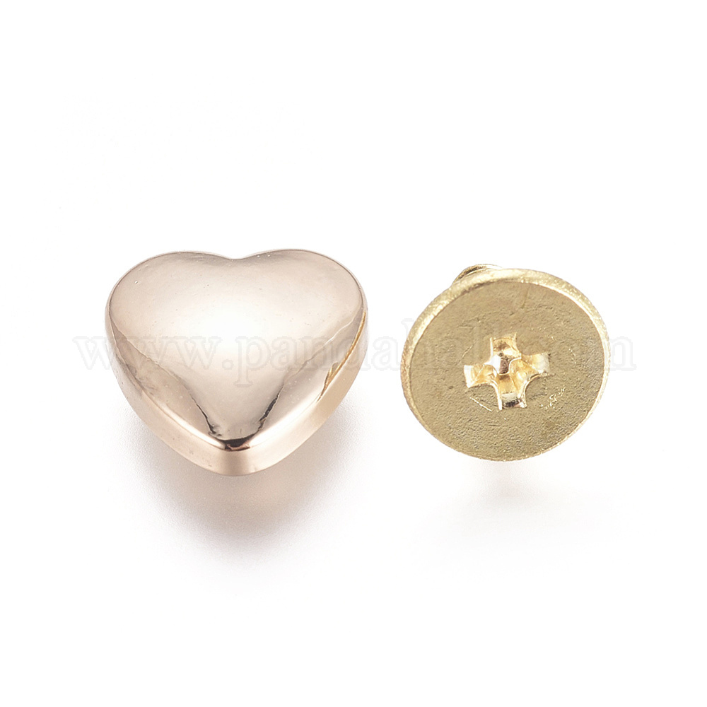 Wholesale Heart Shape Alloy Decoration Screwback Stud Rivets ...