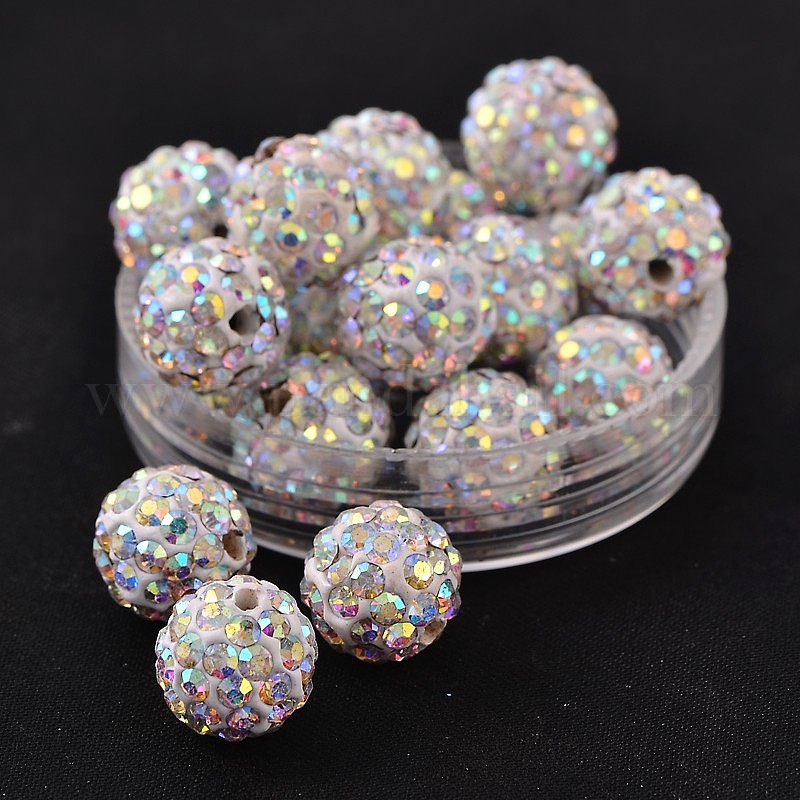 Wholesale Polymer Clay Rhinestone Beads - Pandahall.com