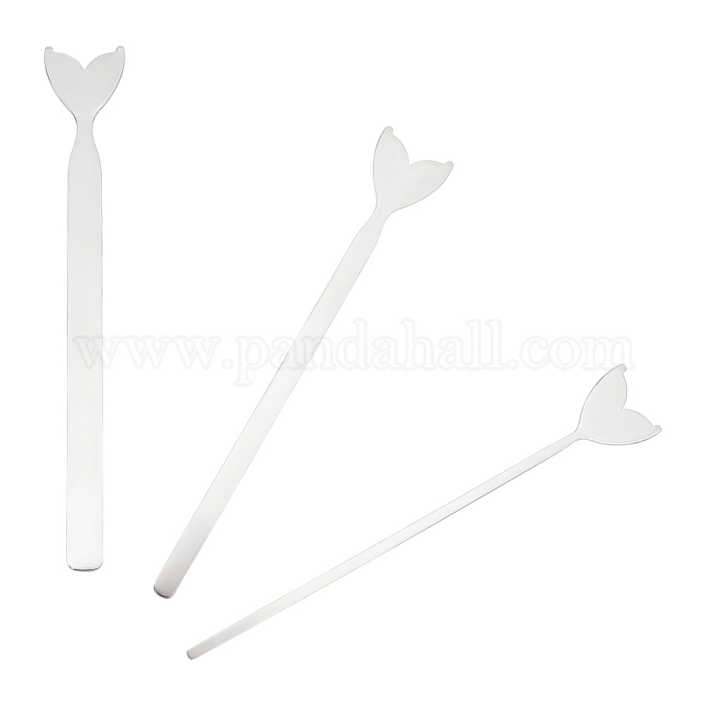 Wholesale Unicraftale 3Pcs 3 Style Titanium Steel Fishtail Bangle Blank ...