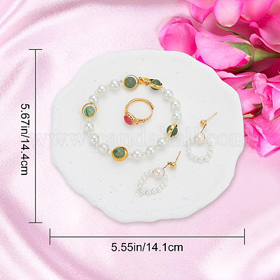 Wholesale Plaster Jewelry Dish Gesso White Tray Jewelry Accessories ...