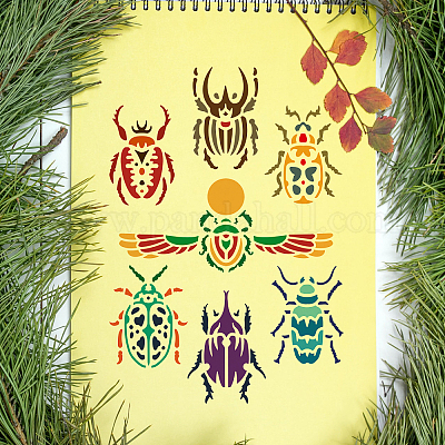 Wholesale FINGERINSPIRE Scarab Stencil 11.7x8.3inch Reusable Egyptian ...