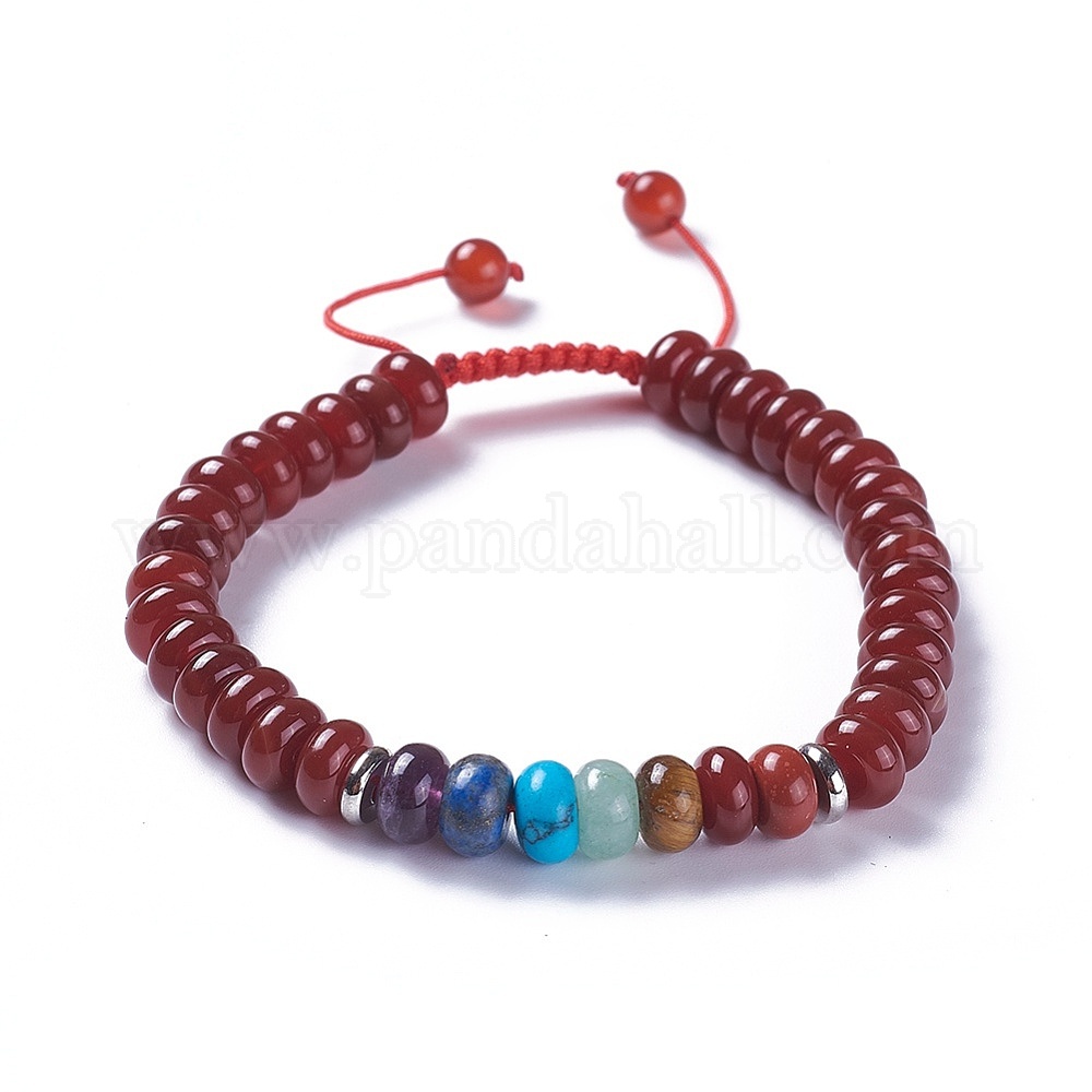 Wholesale Adjustable Nylon Cord Braided Bead Bracelets - Pandahall.com