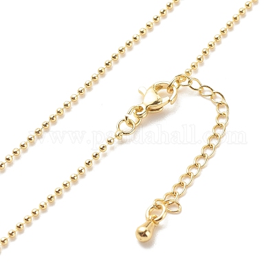 Wholesale Brass Ball Chains Necklace for Women - Pandahall.com