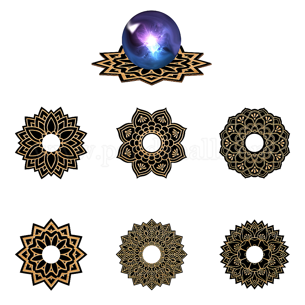 Wholesale AHANDMAKER 6 Pcs Mini Crystal Sphere Display Stand ...