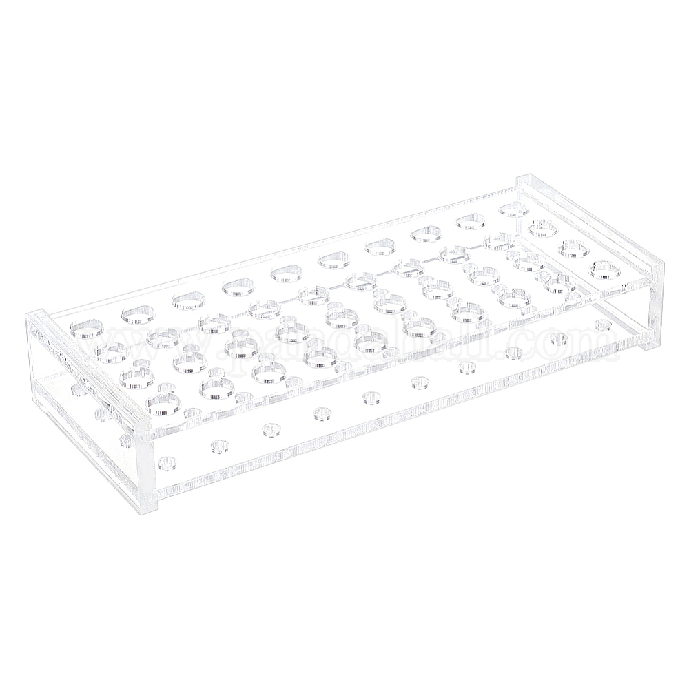 Wholesale OLYCRAFT Clear Acrylic Test Tube Rack 40 Sockets Test Tube ...