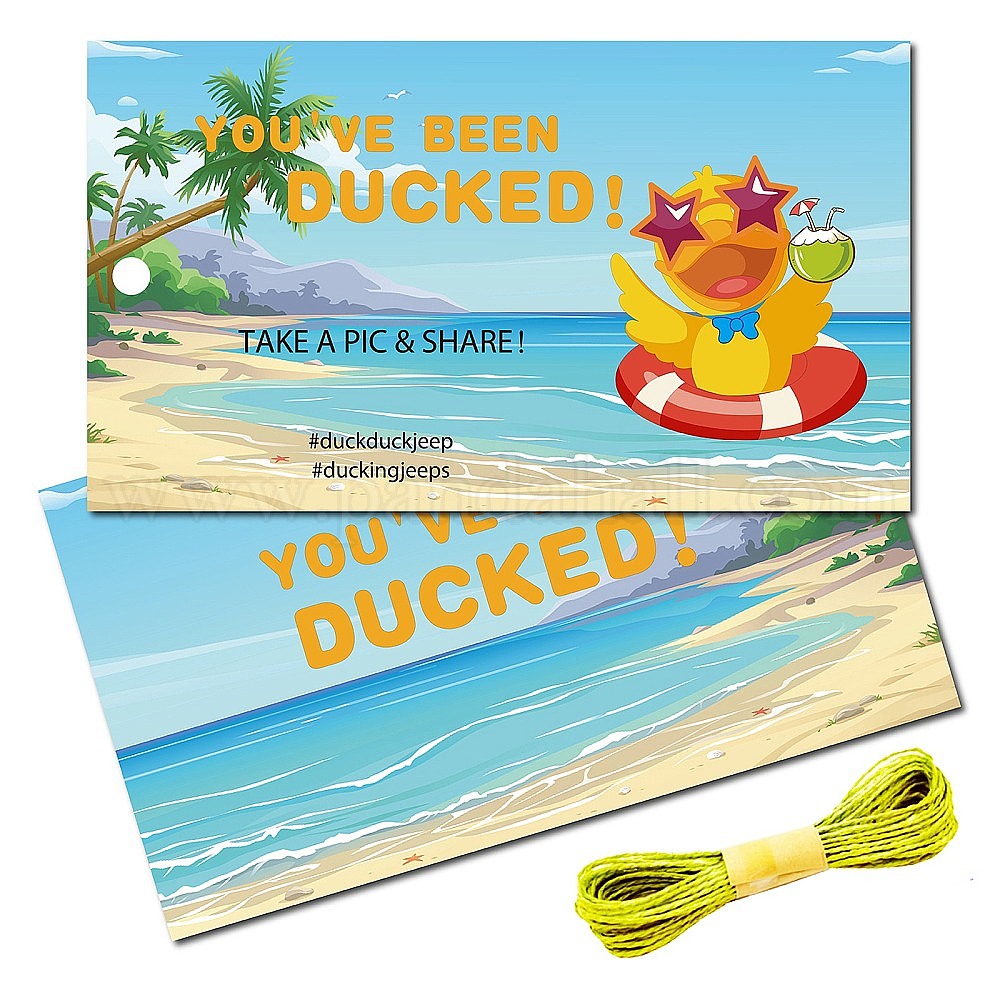 Wholesale CREATCABIN 50Pcs You've Been Ducked Cards Duck Tags Card Duck ...