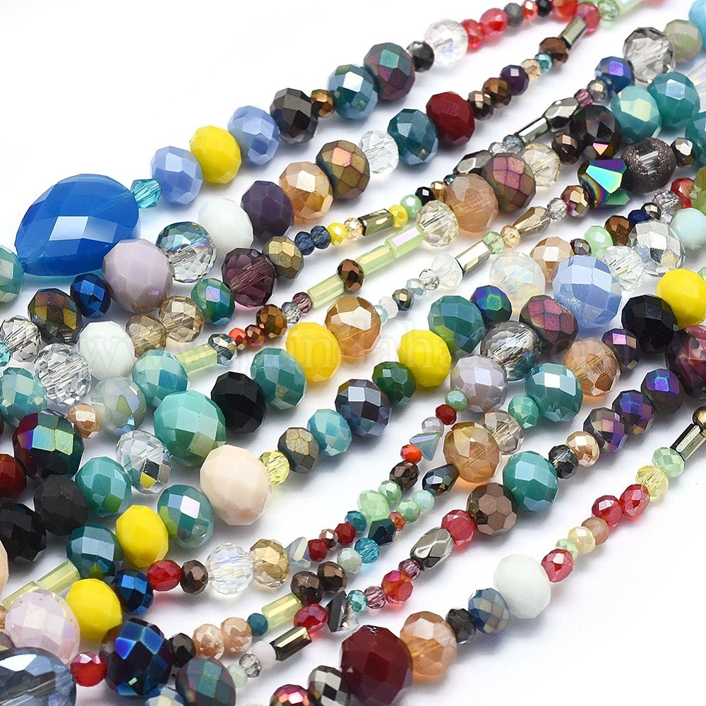 Wholesale Mixed Electroplate Glass Beads Strands - Pandahall.com