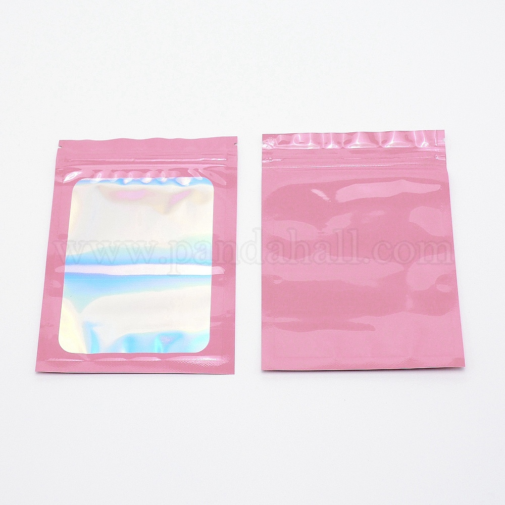 Wholesale Rectangle Zip Lock Plastic Laser Bags - Pandahall.com